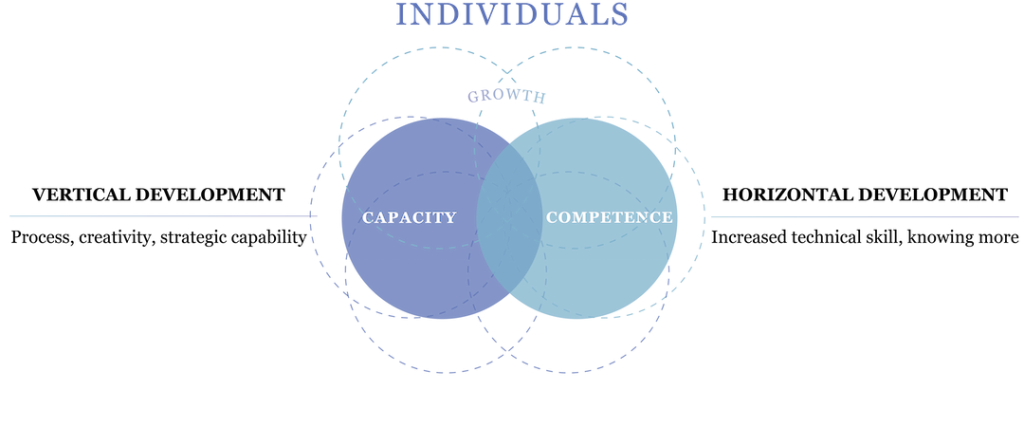 Vertical and Horizontal Development build both Competency and Capacity